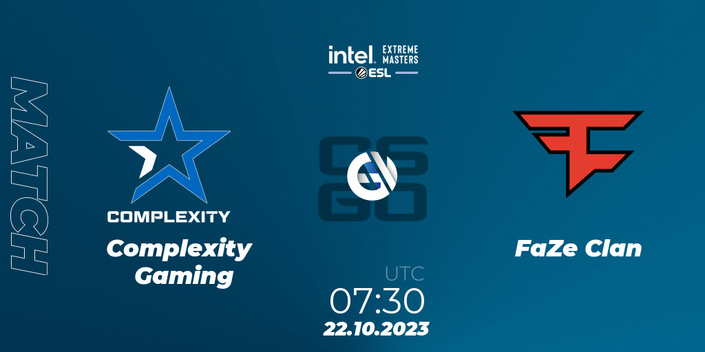 Complexity Gaming - FaZe Clan: 22.10.2023 at 07:30. Counter-Strike (CS2), IEM Sydney 2023 ...