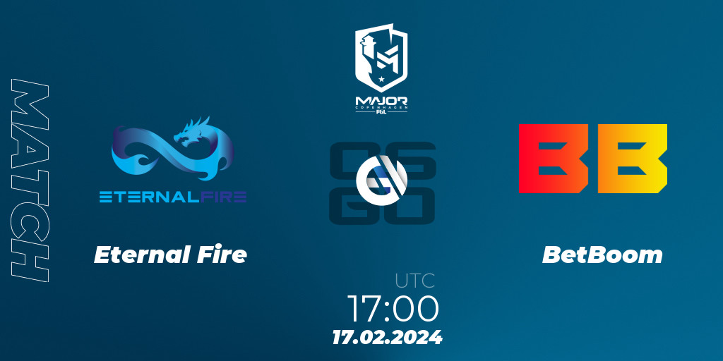 Eternal Fire Betboom 17 02 2024 At 16 15 Counter Strike Cs2 Pgl
