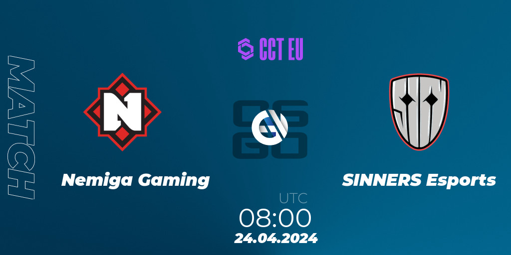Nemiga Gaming - SINNERS Esports: 24.04.2024 at 08:00. Counter-Strike ...