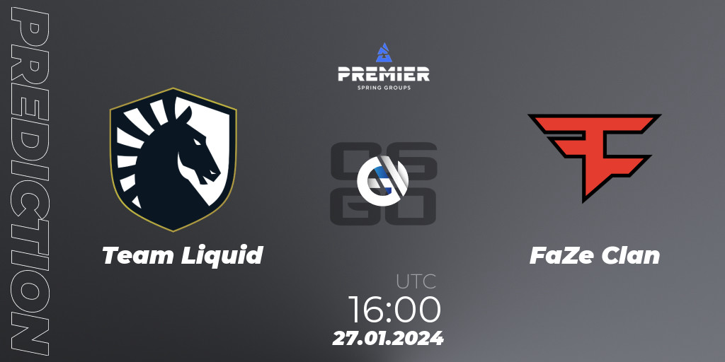 Team Liquid - FaZe Clan: прогноз. 27.01.2024 at 16:30, Counter-Strike ...