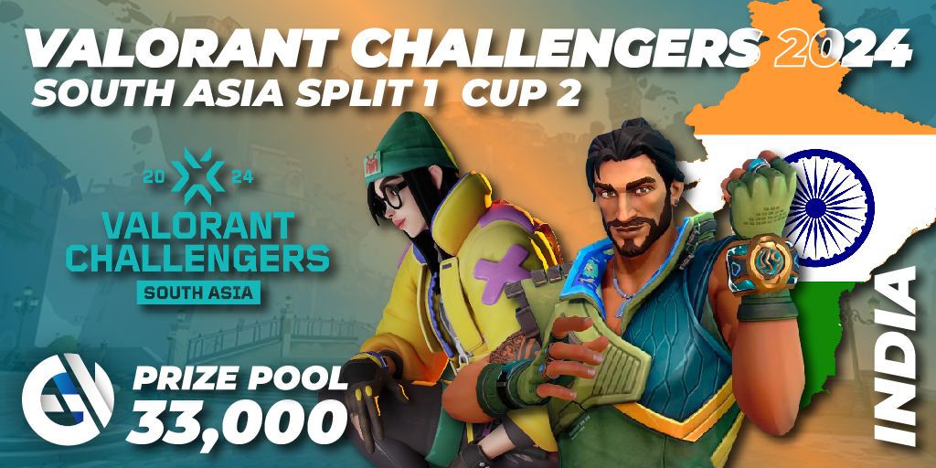 VALORANT Challengers 2024 South Asia: Split 1 - Cup 2 🎮 VALORANT турнир 📅 Расписание матчей на ...