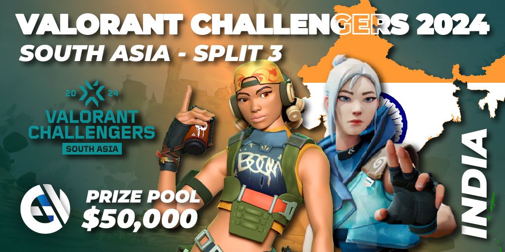 VALORANT Challengers 2024 South Asia: Split 3 🎮 VALORANT турнир 📅 Расписание матчей на ...